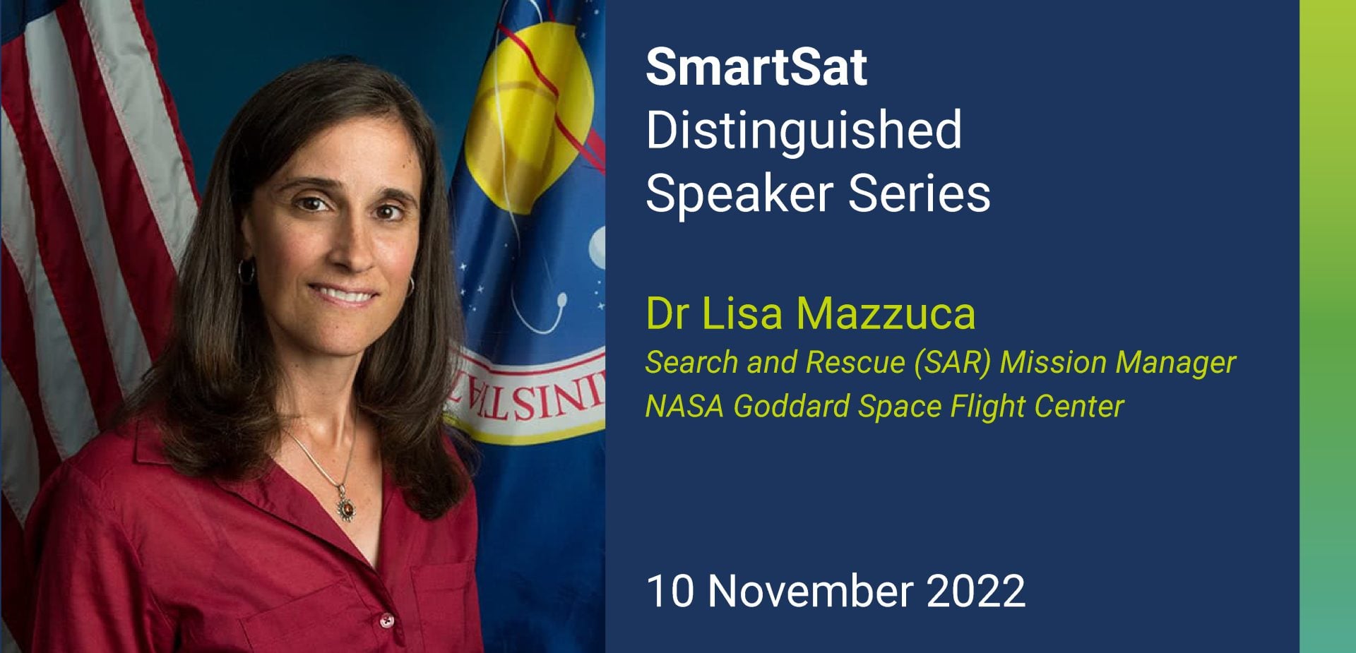 Distinguished Speaker Series: Dr Lisa Mazzuca (NASA SAR) - SmartSat CRC